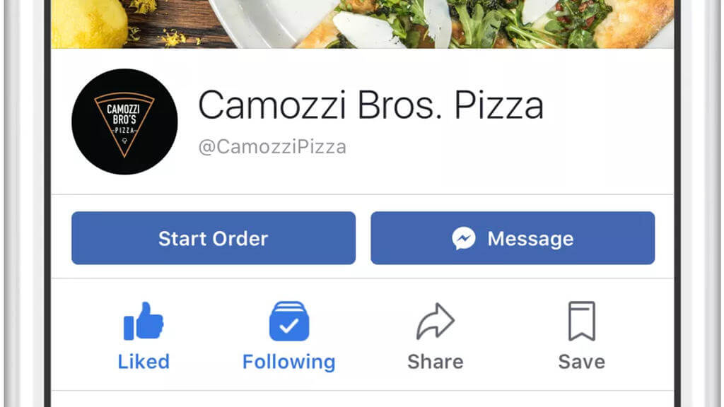 Facebook is experimenting with food ordering - Ping Test News
